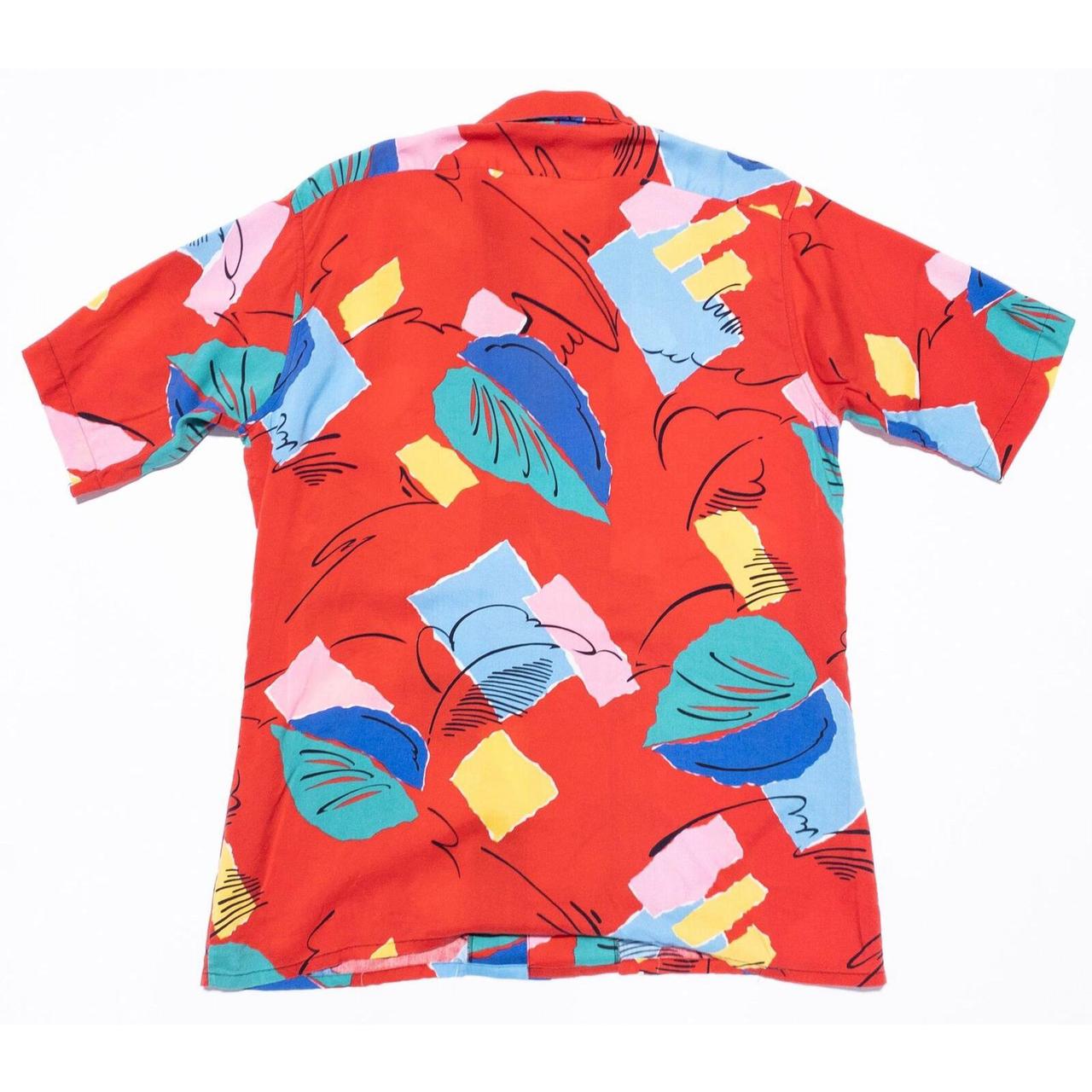 Vintage 80s Arrow Hawaiian Shirt Men's Large Sea... - Depop