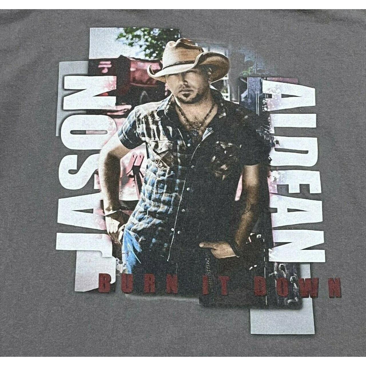 Jason Aldean T Shirt Men Medium Adult Gray Country... - Depop