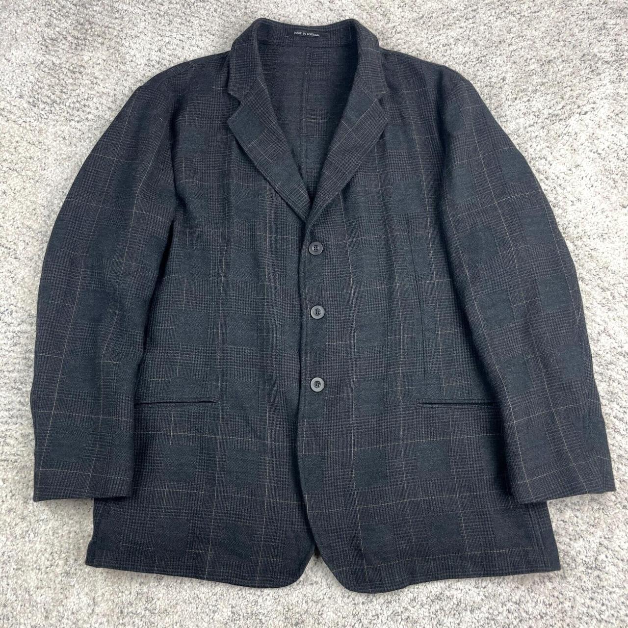 Armani Collezioni Cardigan Jacket Men XL Wool Tweed... - Depop
