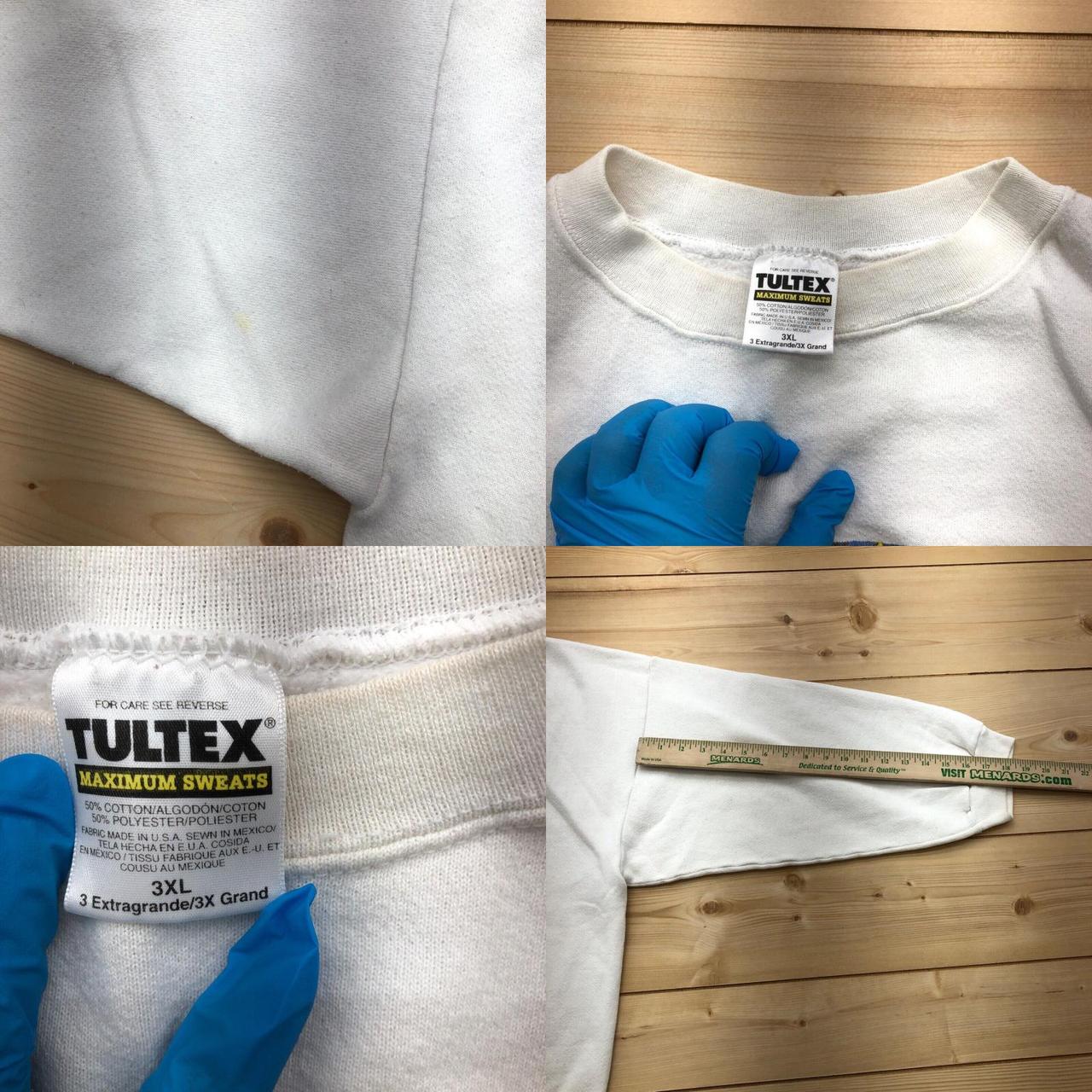 Tultex Men's White Sweatshirt | Depop