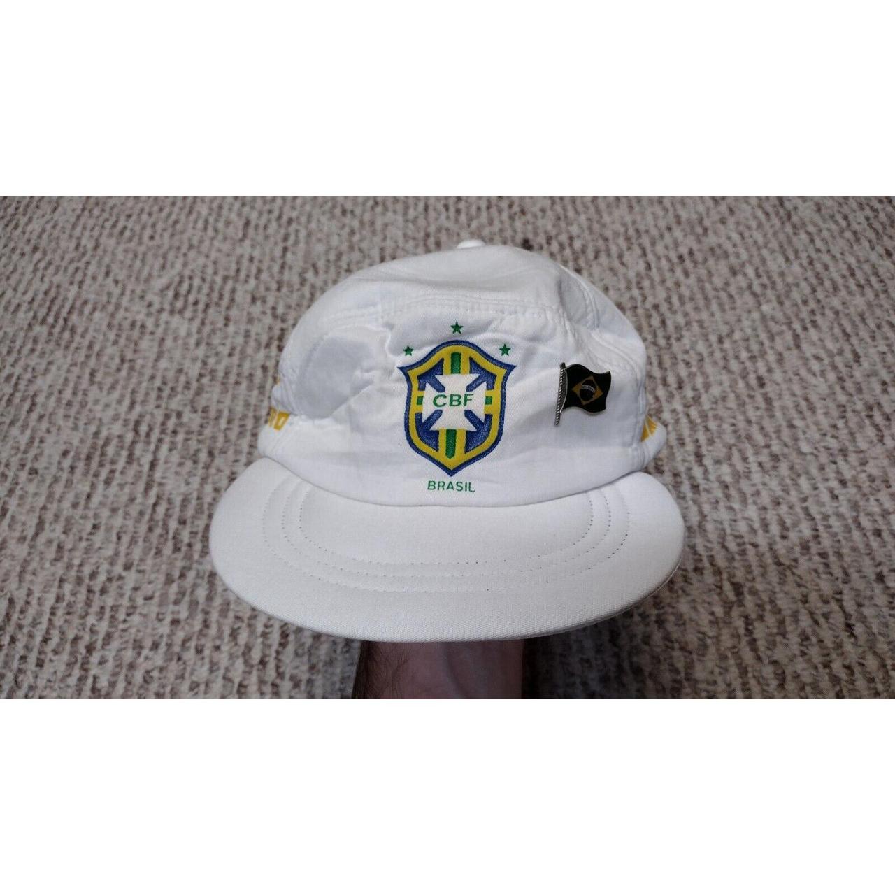 Vintage 90s Umbro Hat Soccer 5 Panel Brasil CBF &... - Depop