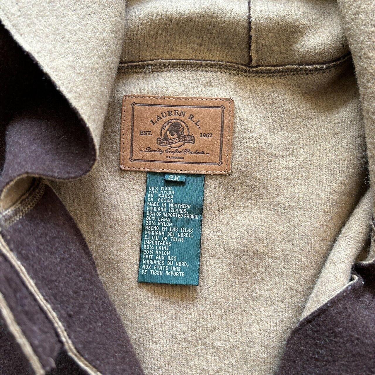 Ralph Lauren RLL Womens 2X Wool Blend Overcoat Parka... - Depop