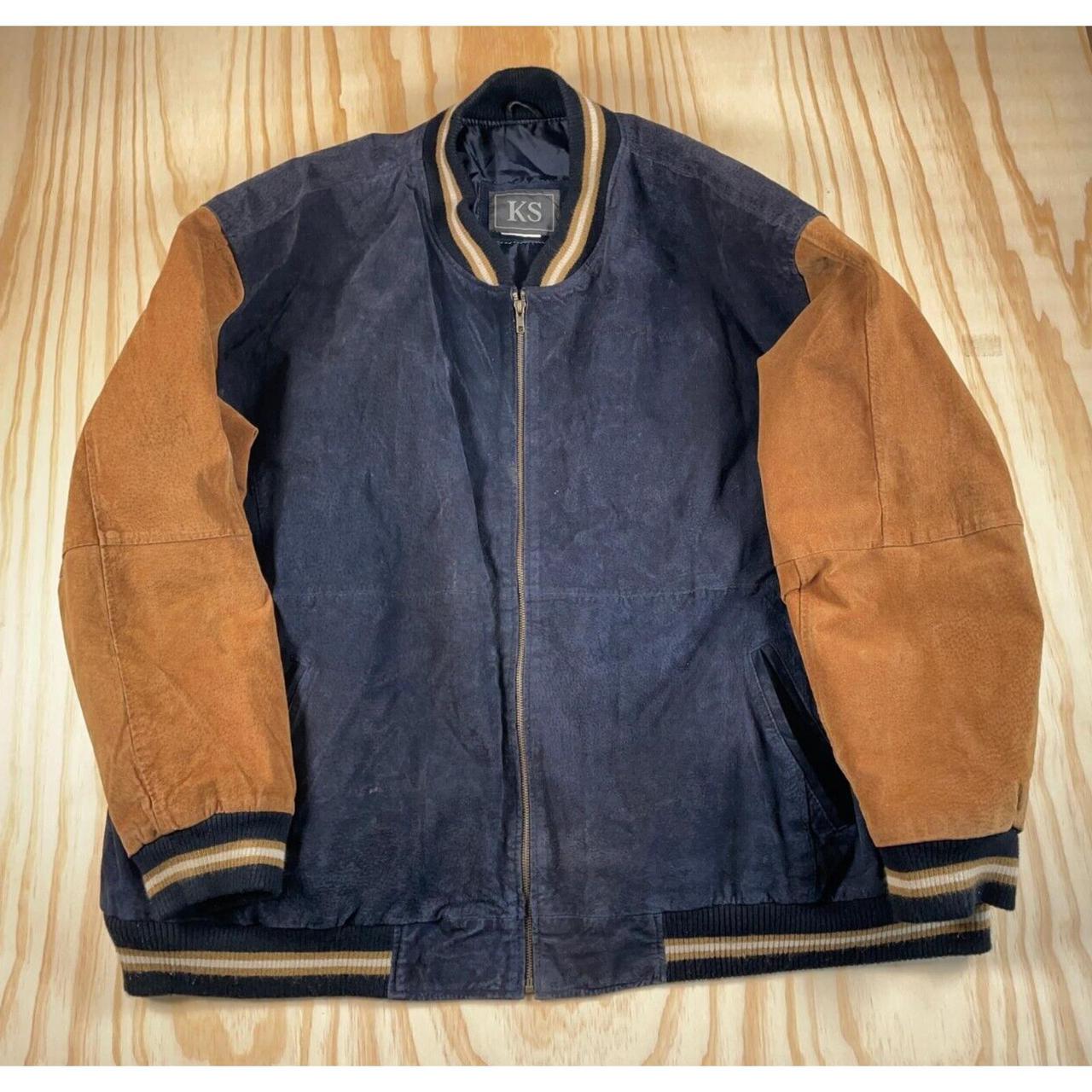 Retro Varsity Letterman Bomber Jacket Adult 4XL 5XL... - Depop