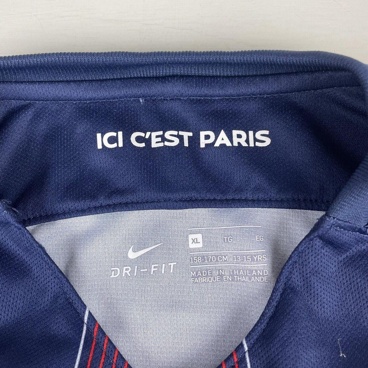 Nike PSG Paris Saint Germain Soccer Futbol Jersey... - Depop