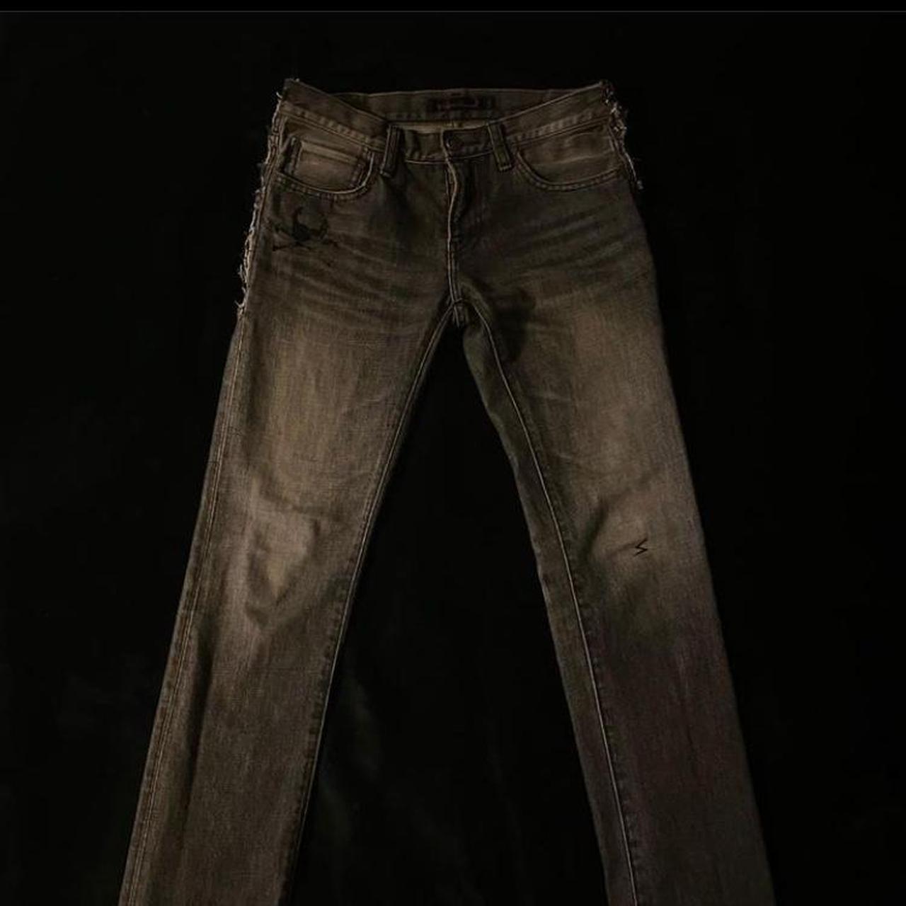 undercover aw05 38 skull denim womens size 1 depop... - Depop