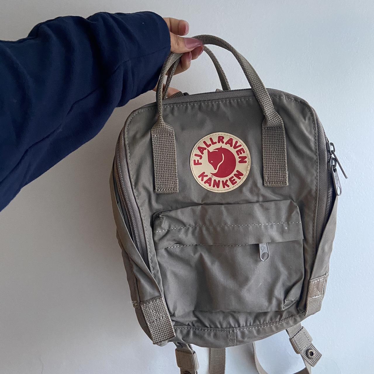 FJALLRAVEN KANKEN grey mini bag. Has a small stain... - Depop