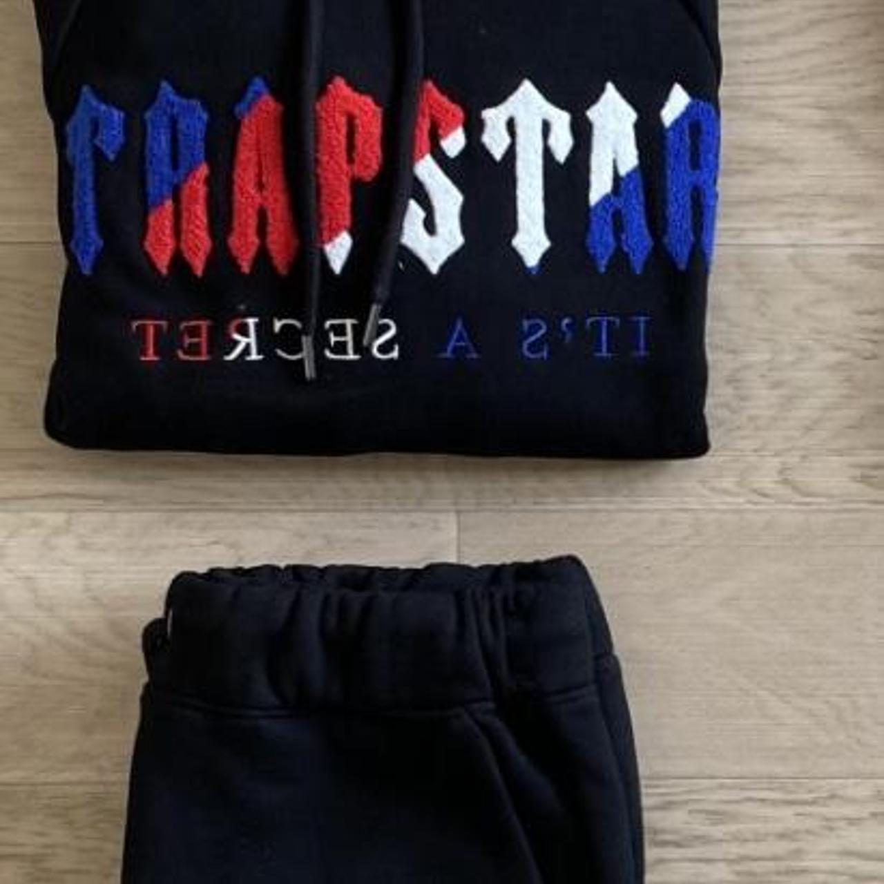 Trapstar Chenille Decoded Tracksuit Black (Blue, Red... - Depop