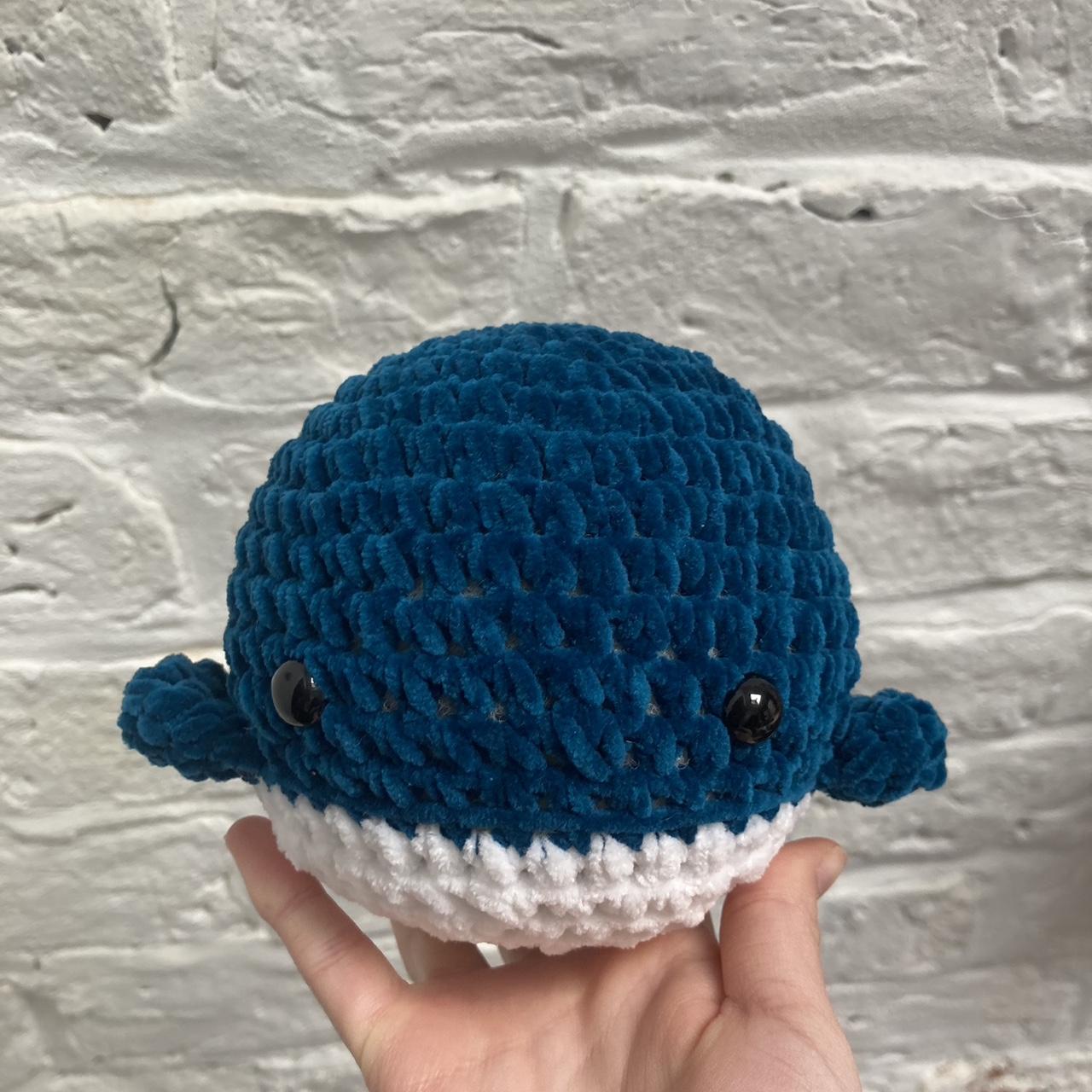 Large crochet whale plushie! 🐳 Handmade by myself,... - Depop