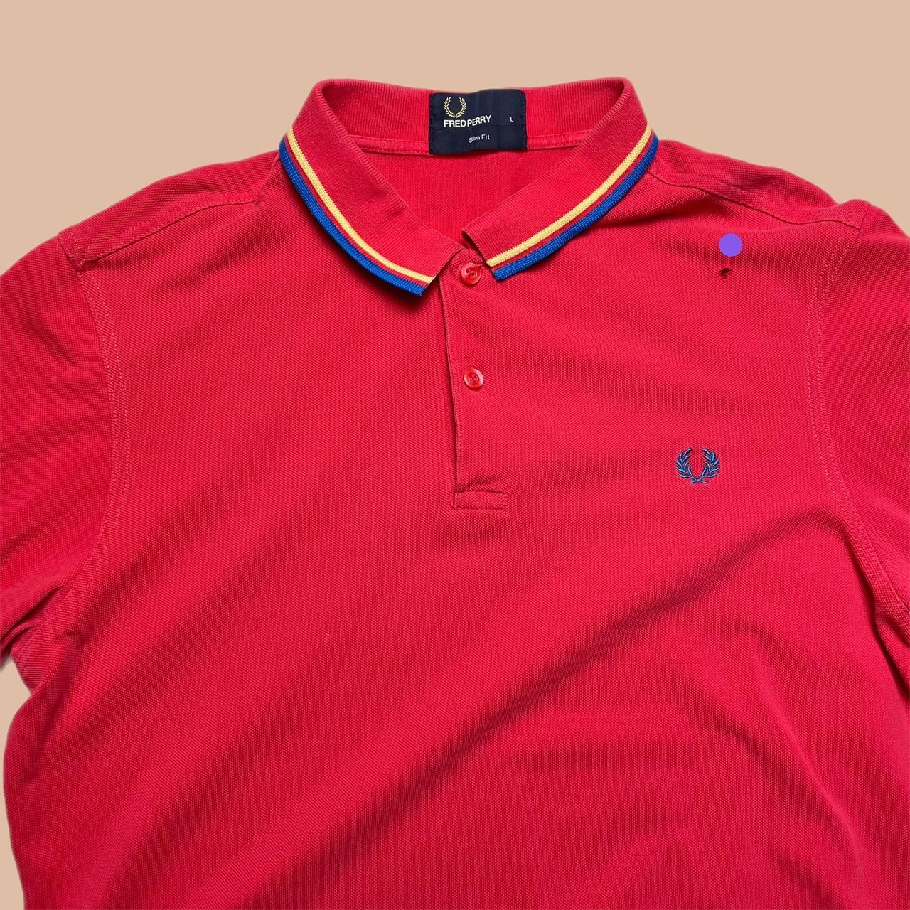 Fred Perry Men's Red Polo-shirts | Depop