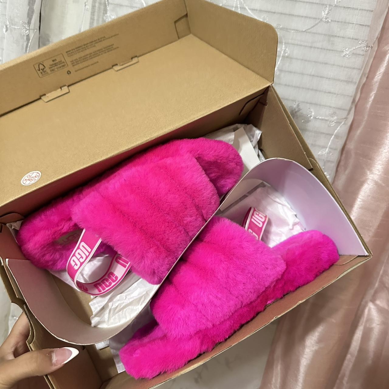 Pink UGG fluffies | Brand new | #uggslippers - Depop
