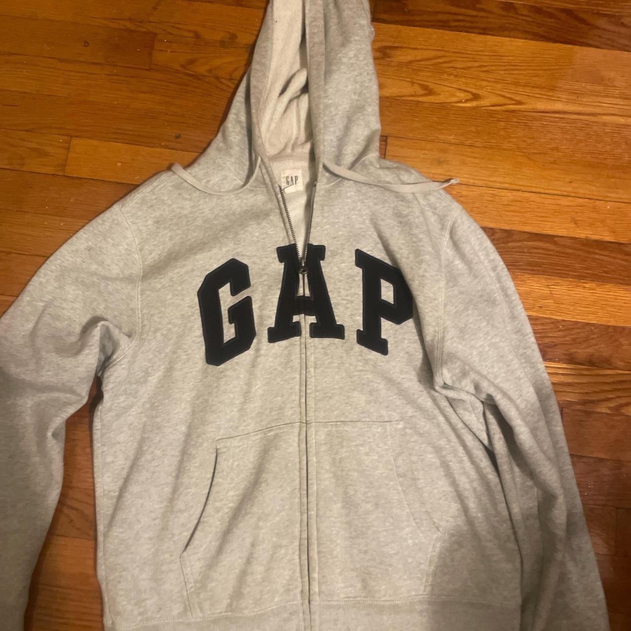 Grey gap hoodie good fit Steal grey, hoodie,... | Depop