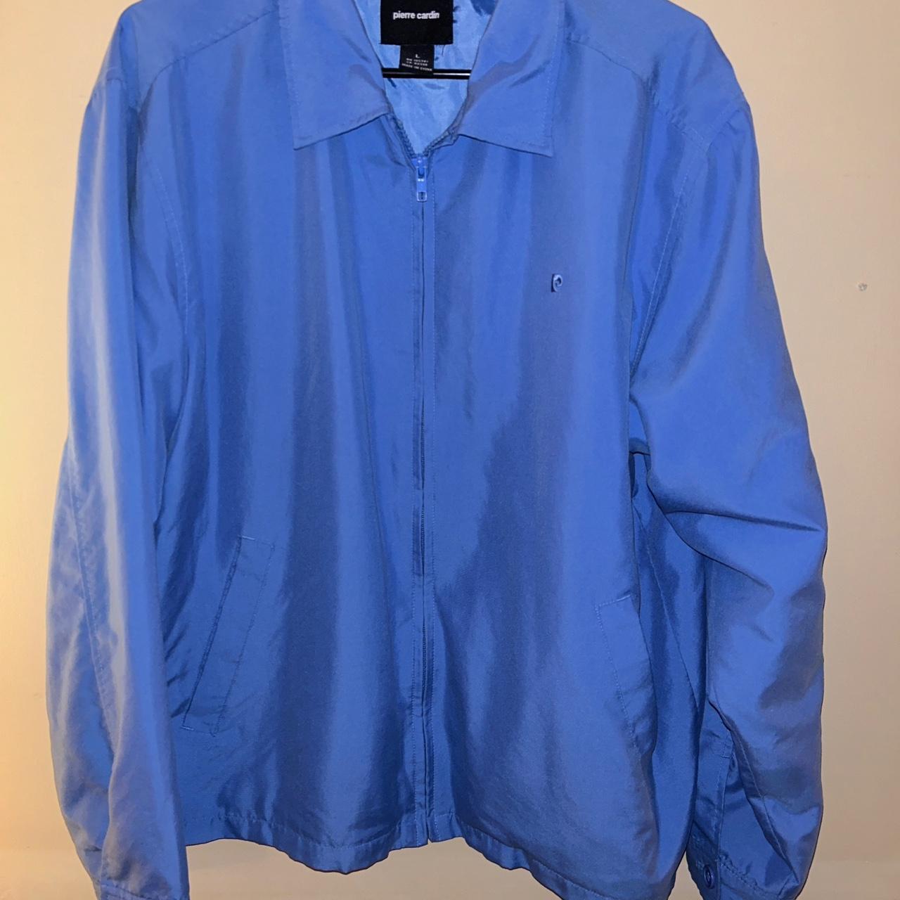 Pierre Cardin Blue Harrington Jacket Size Large Msg... - Depop