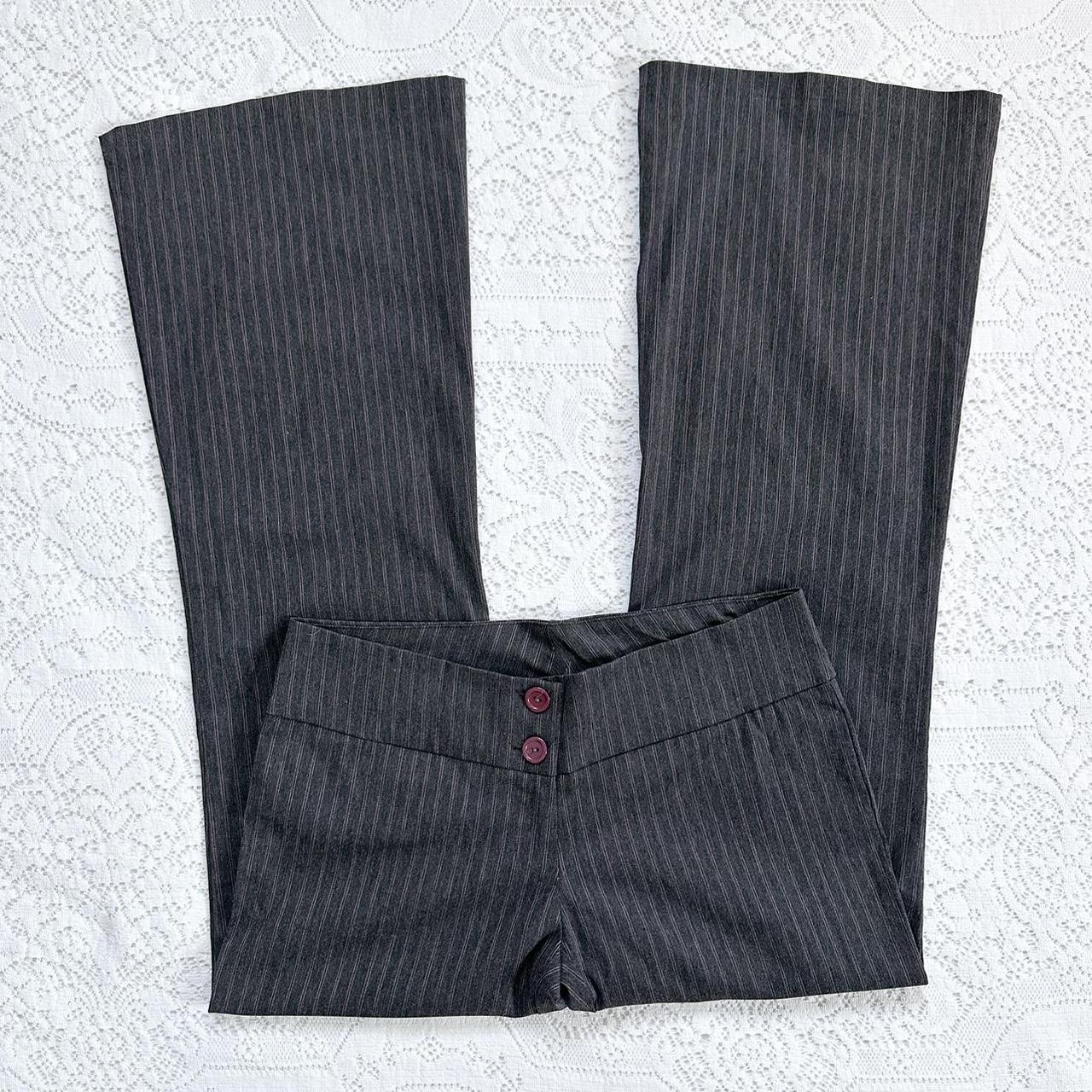 ‪Kimode? or Kamode Y2K low rise pinstripe flared... - Depop