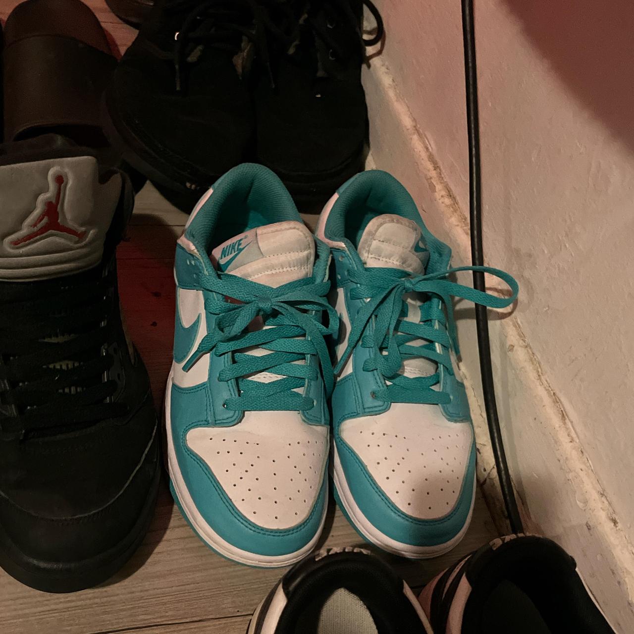 Nike Dunk Low Turquoise trainers #turquoise #sneakers | Depop