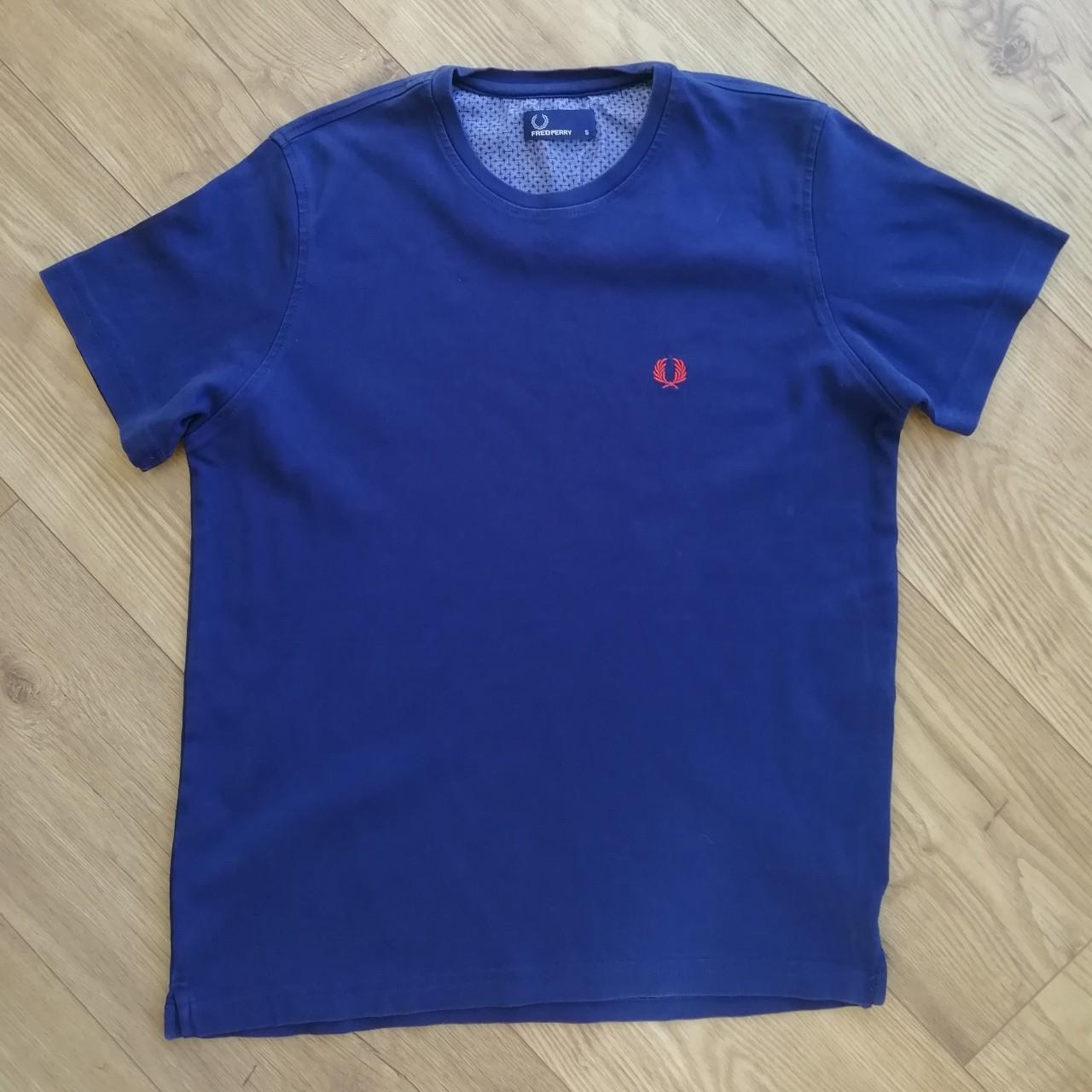 Deep blue, Fred Perry T-shirt. 100% good, quality... - Depop
