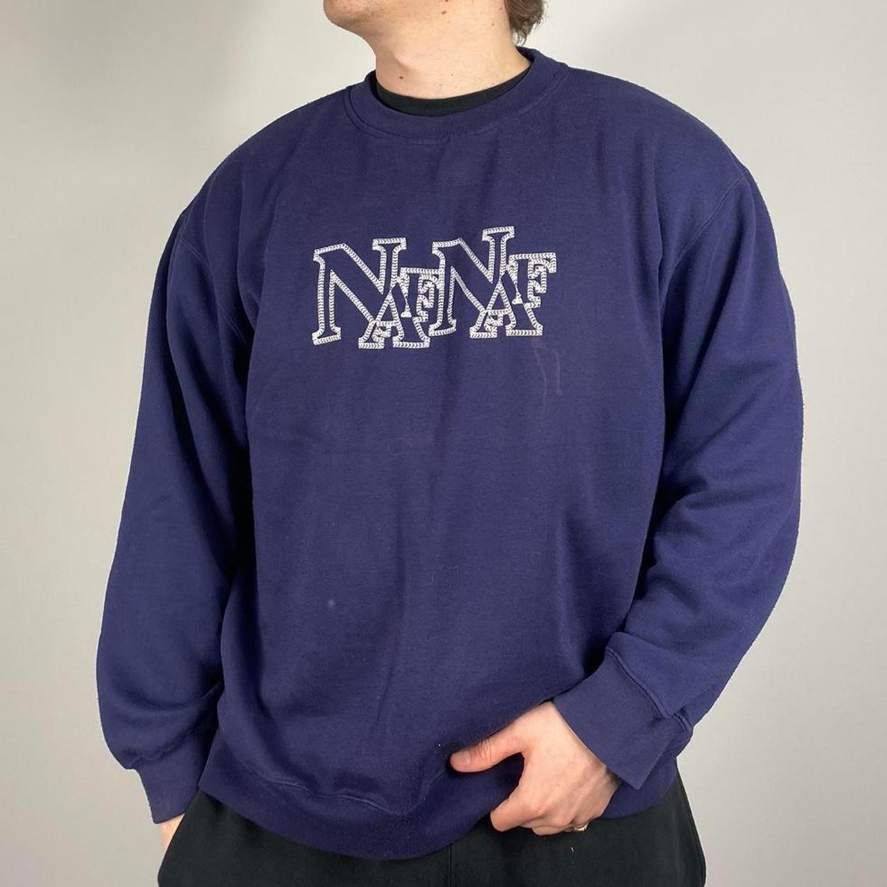 NAF NAF Navy Vintage Sweater Men's L CONDITION - B... - Depop