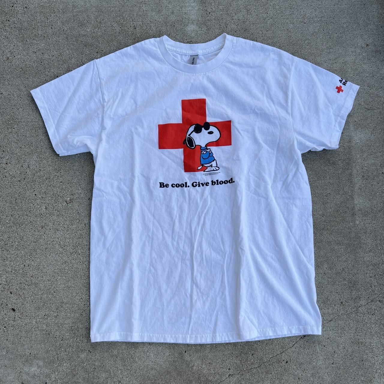 Snoopy x Red Cross Size: Large New #streetwear... - Depop