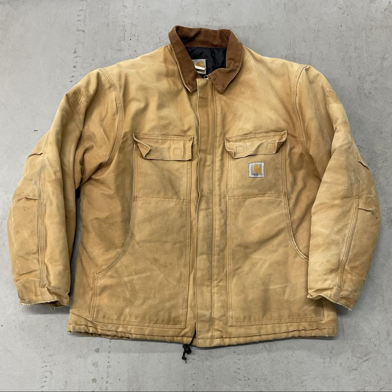 Carhartt Men's Tan Jacket | Depop