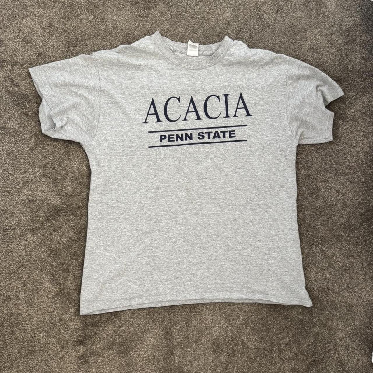 Grey and blue Penn State Acacia T-shirt #PennState... | Depop