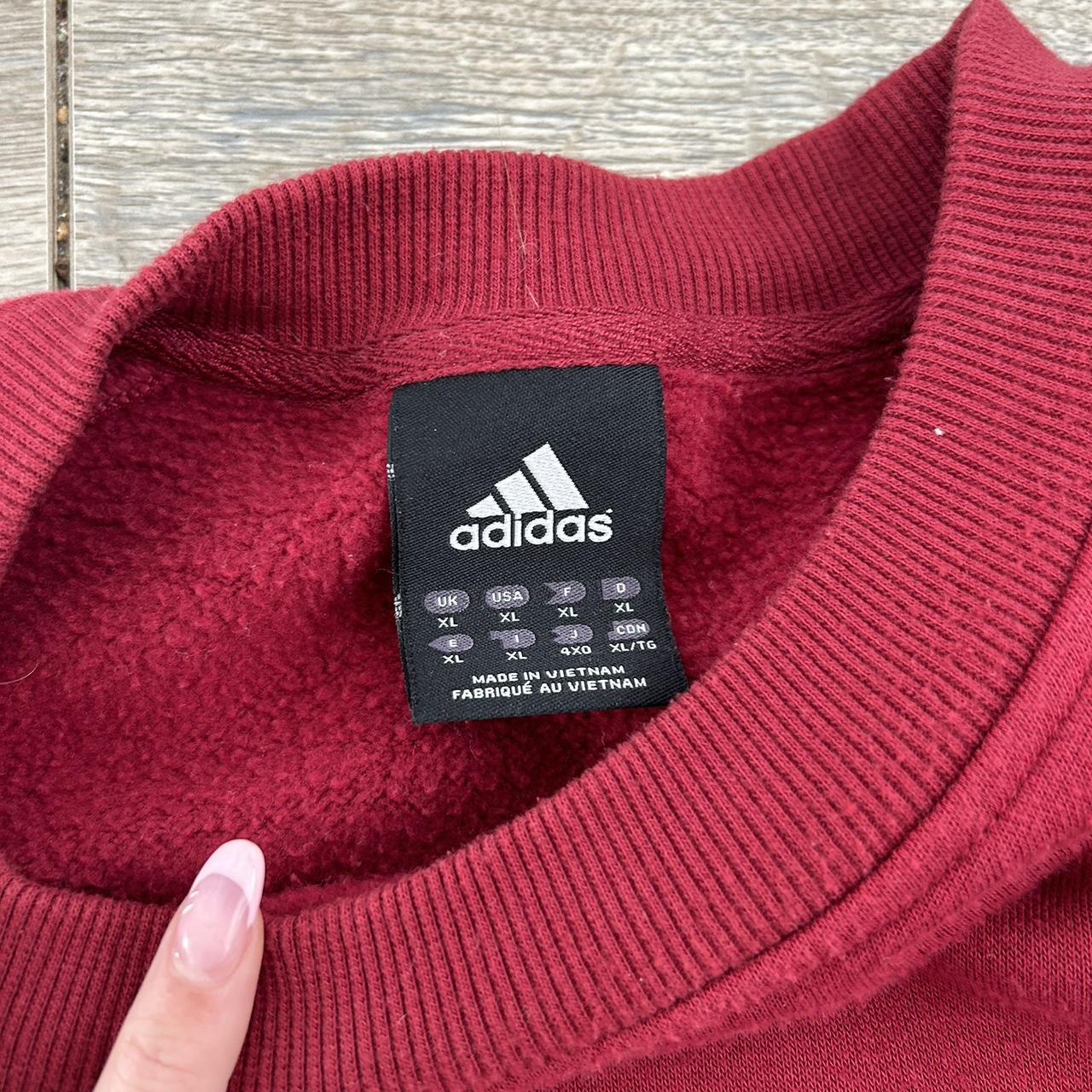 VINTAGE red adidas crewneck... - Depop