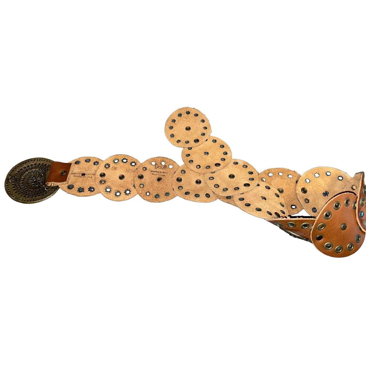 This Awesome Vintage 70's Leather Moroccan Belt is a... - Depop