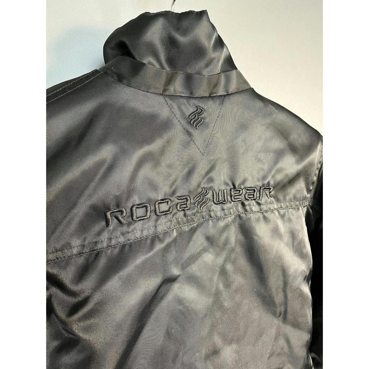 Rocawear Bomber Jacket Black Y2K Roca-Wear Women’s... - Depop