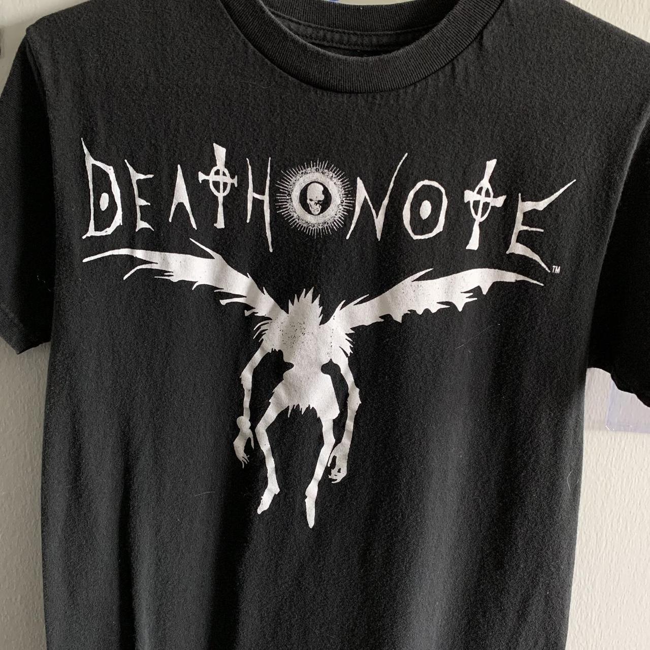 Death note graphic t Worn a decent amount some wear... - Depop