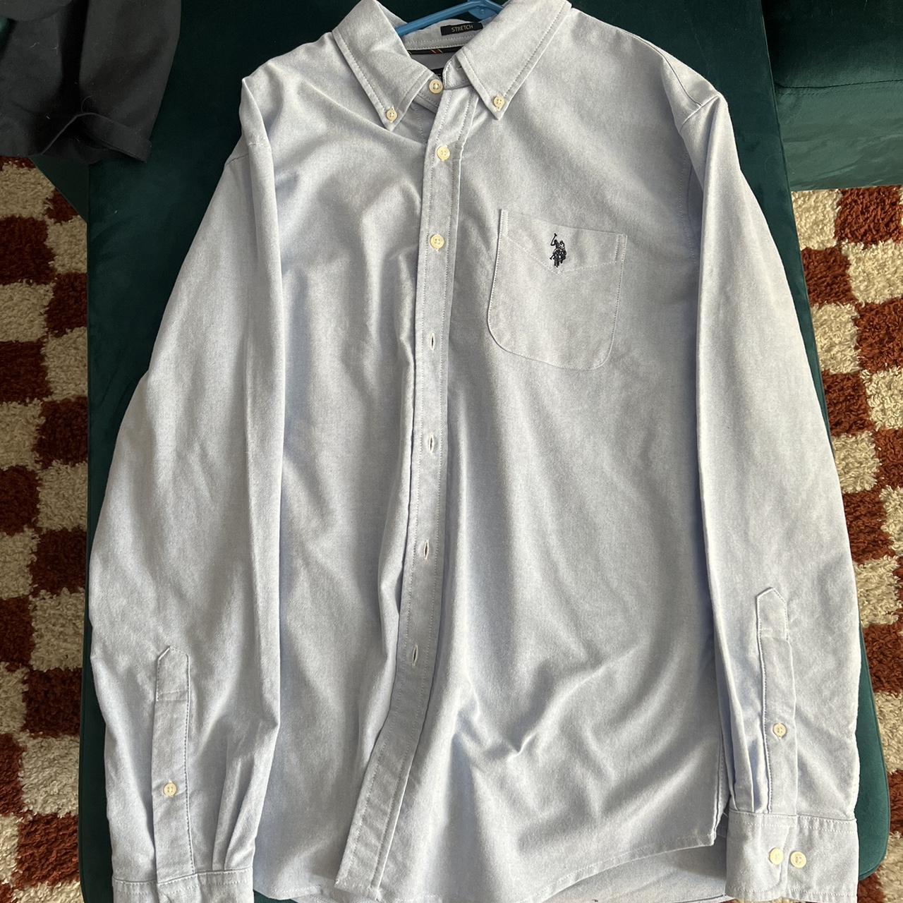 Light blue brand new Polo long sleeve button up Buy... - Depop