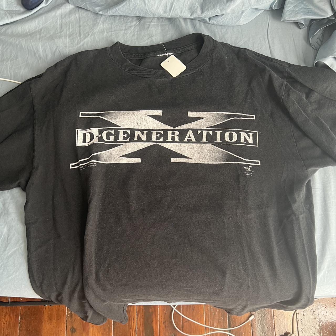 Vintage 1998 Official WWF merch DX dgenerationx tee... - Depop