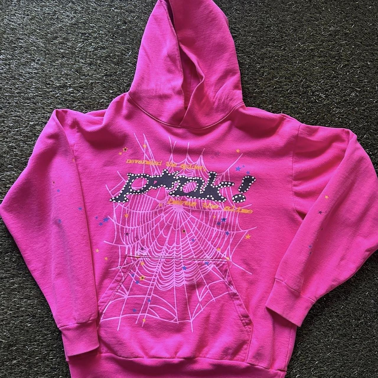 Pink Spider Worldwide hoodie - Depop