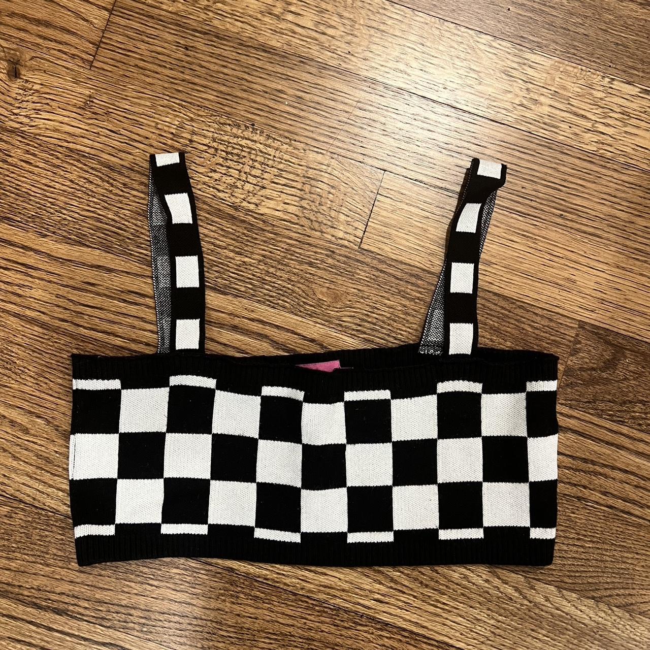 Edikted checkered top!! Never worn. - Depop