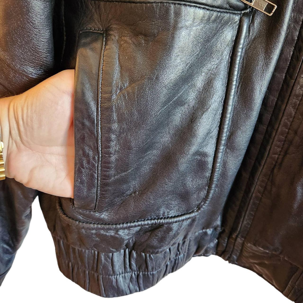 Wilsons Leather Men's Aviator Bomber USA Jacket... - Depop