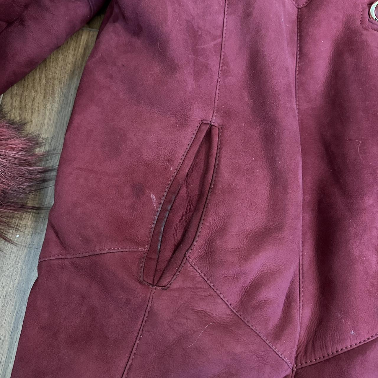 Maroon-red penny lane/afghan coat - it’s authentic... - Depop
