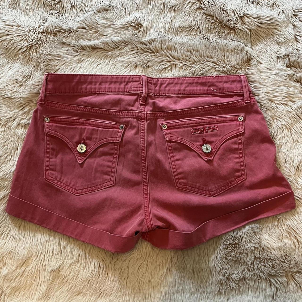 Hudson low rise red shorts! Women’s size 28 So... - Depop