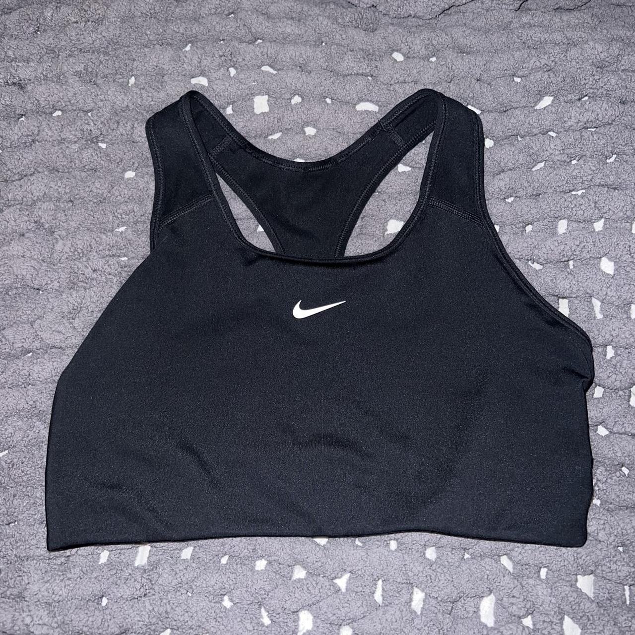 Cute black Nike sports bra!!! Great condition still!... - Depop