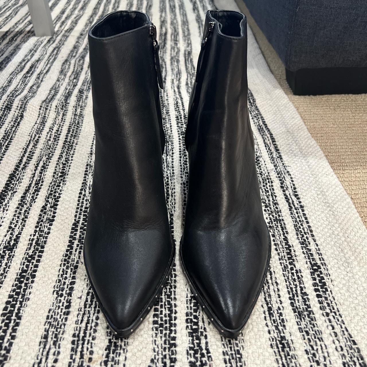 Tony Bianco Leather Embellished Boot Cute point... - Depop