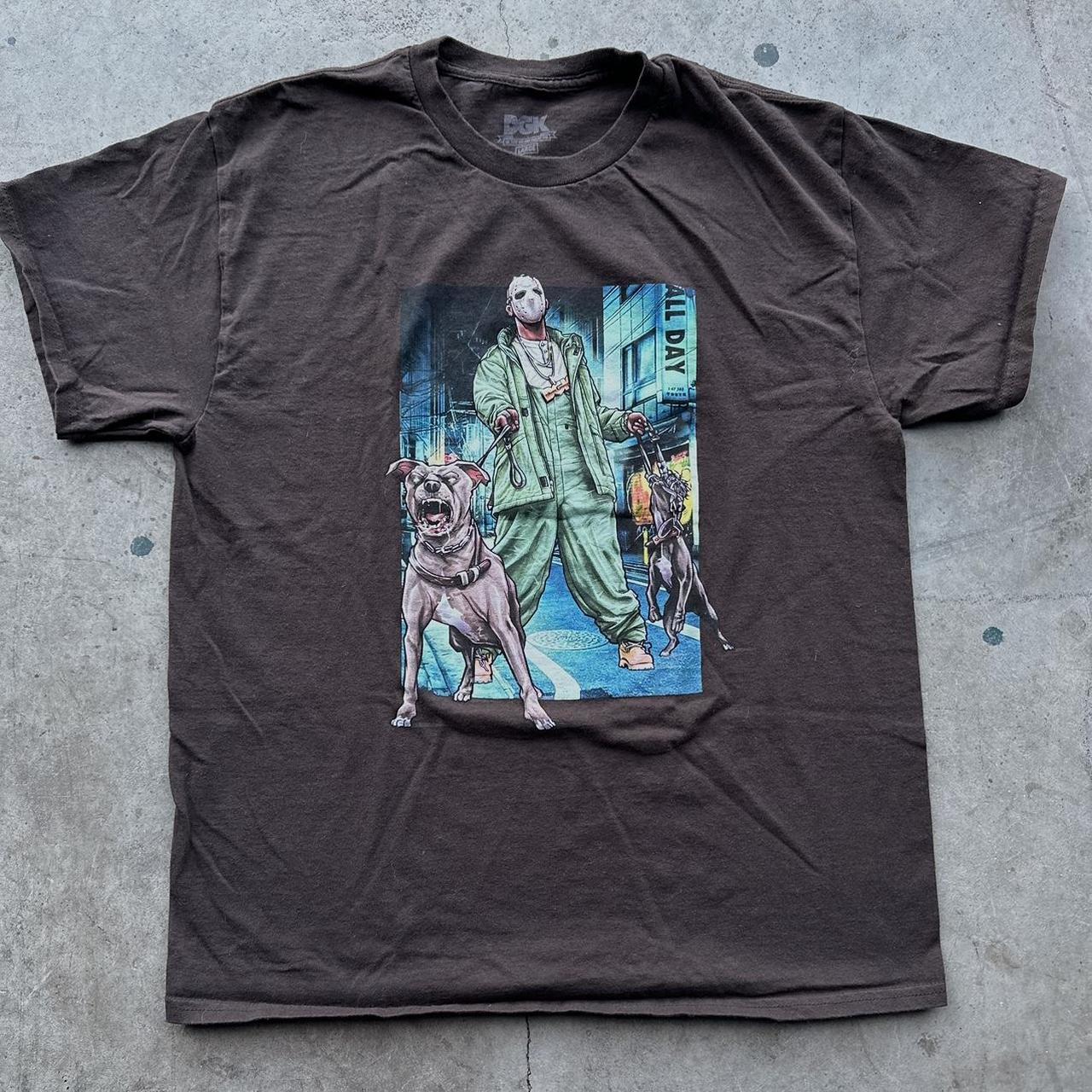 Dark/Forest Brown DGK Jason Voorhee's Tshirt Bought... - Depop
