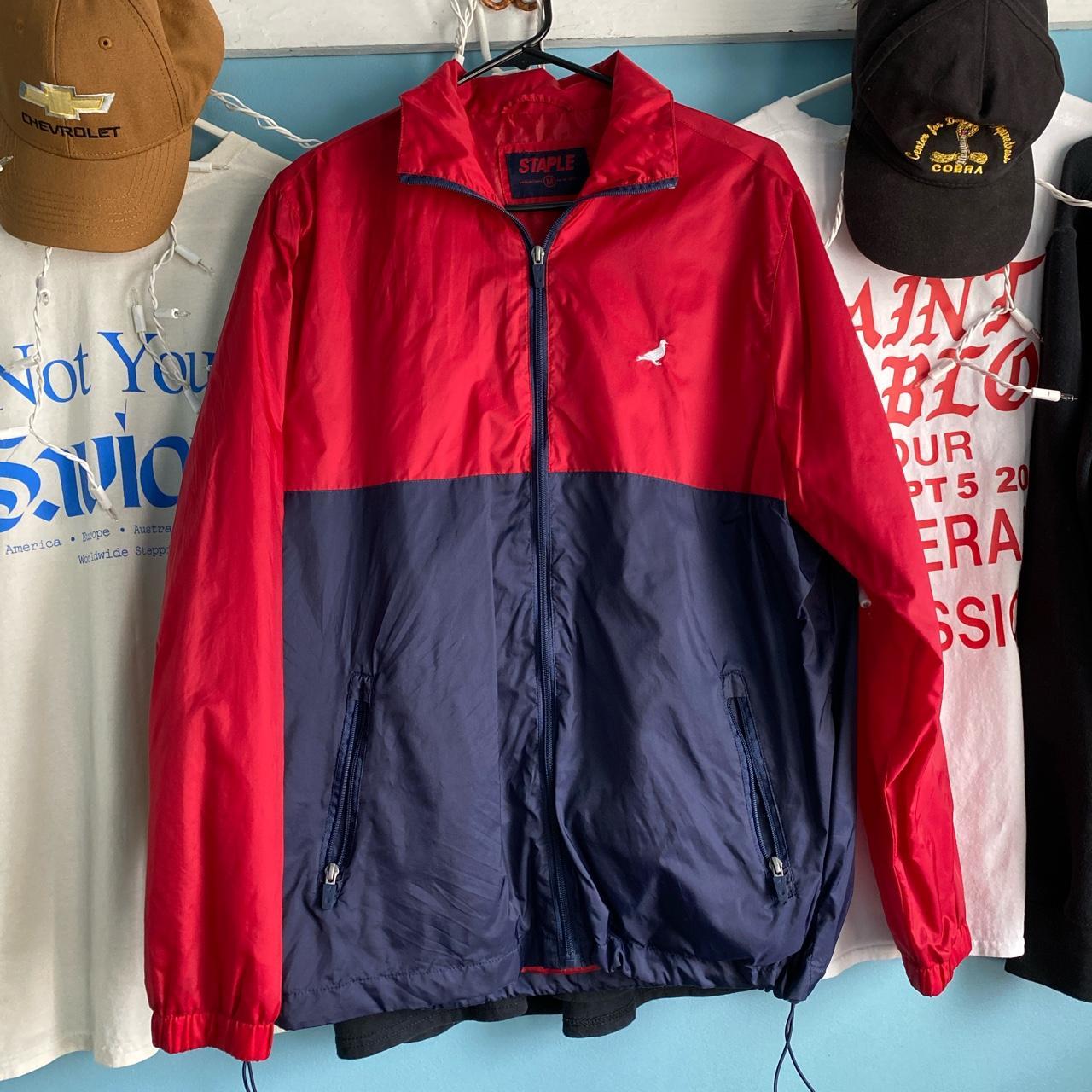 - Staple jacket early 2000 - Medium - very worn and... - Depop