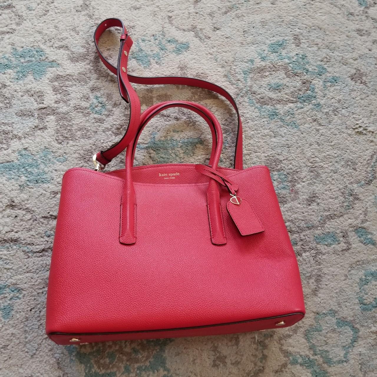 Kate Spade red cross body bag purse new with tag... - Depop