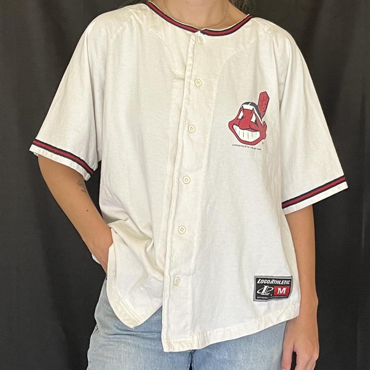 Vintage baseball shirt Model : 5’6, 135lbs... - Depop