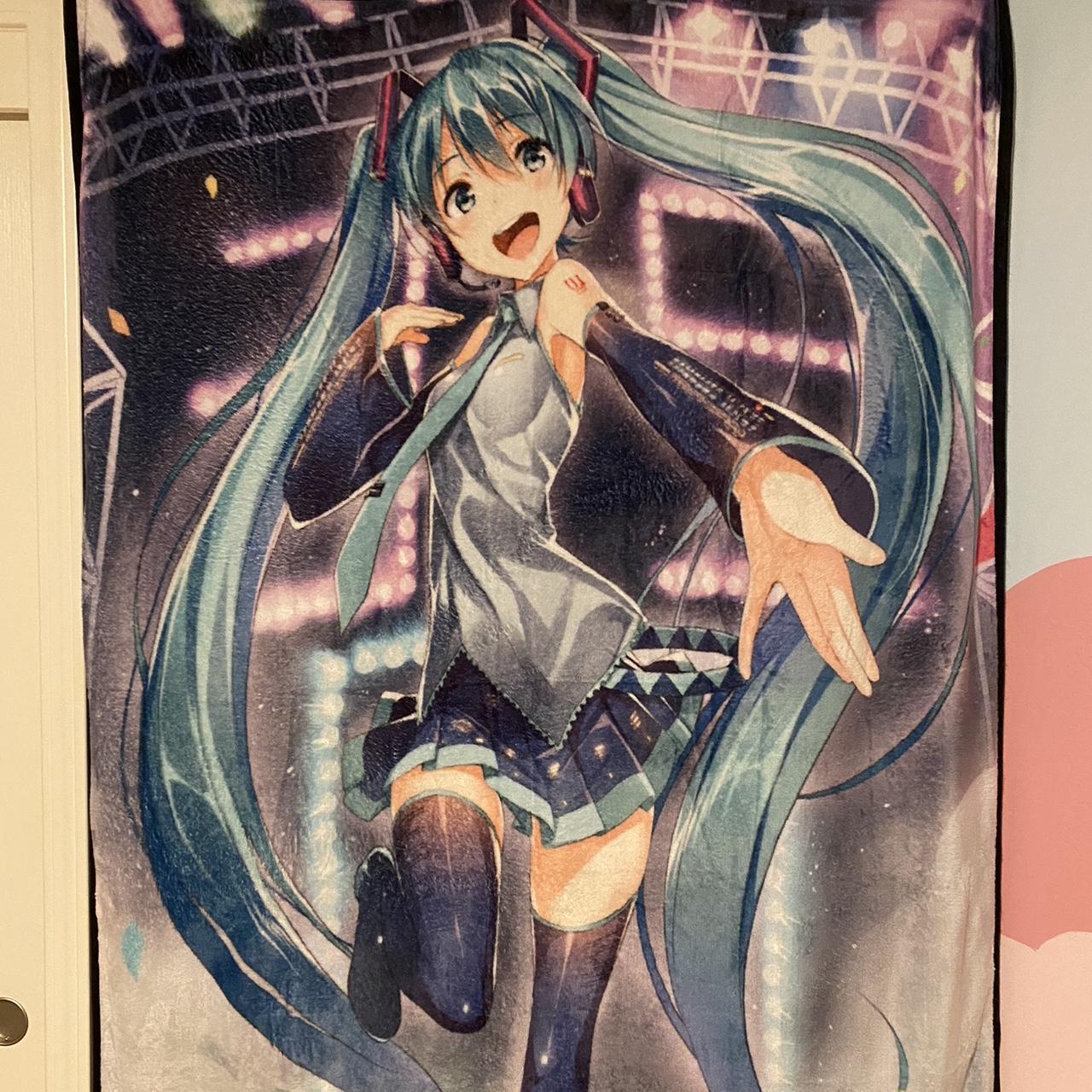 FYE official miku throw blanket!! i bought her at... - Depop
