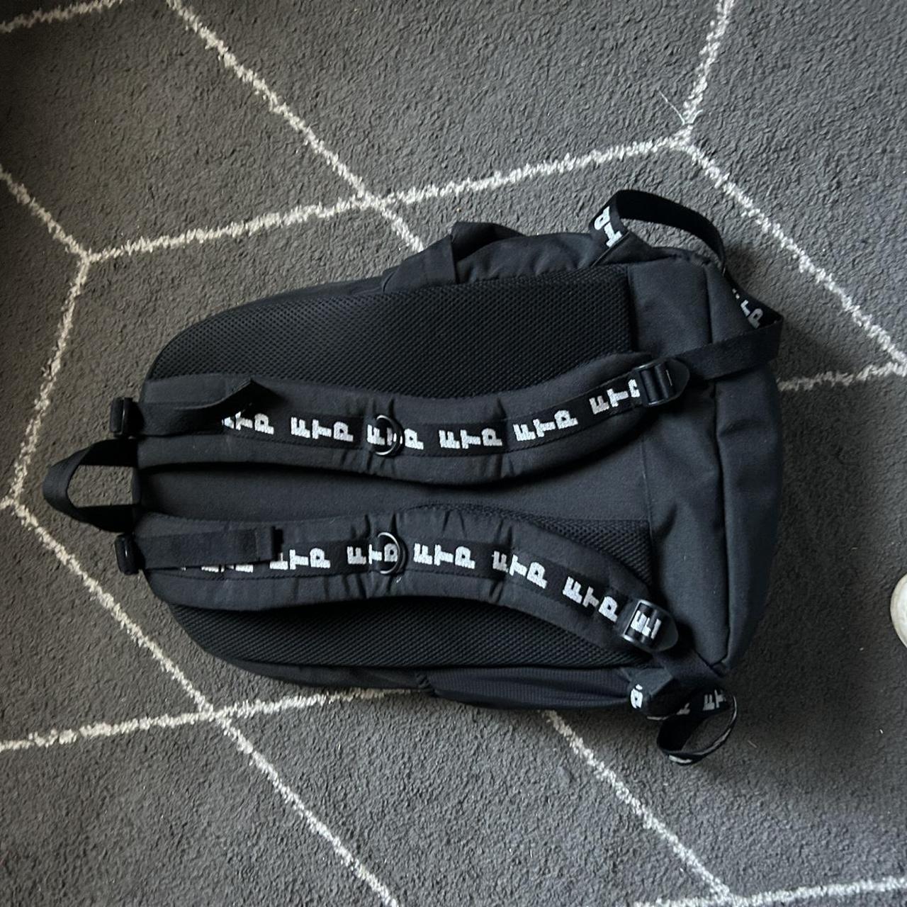 Black FTP backpack with adjustable straps and... | Depop