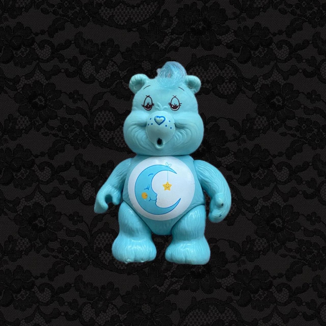 vintage 1983 bedtime bear, poseable 3.5 inch plastic... | Depop