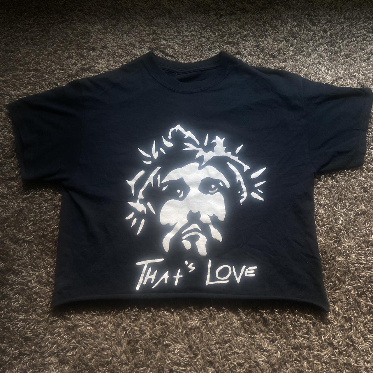 that’s love jesus cropped tee medium tts - Depop