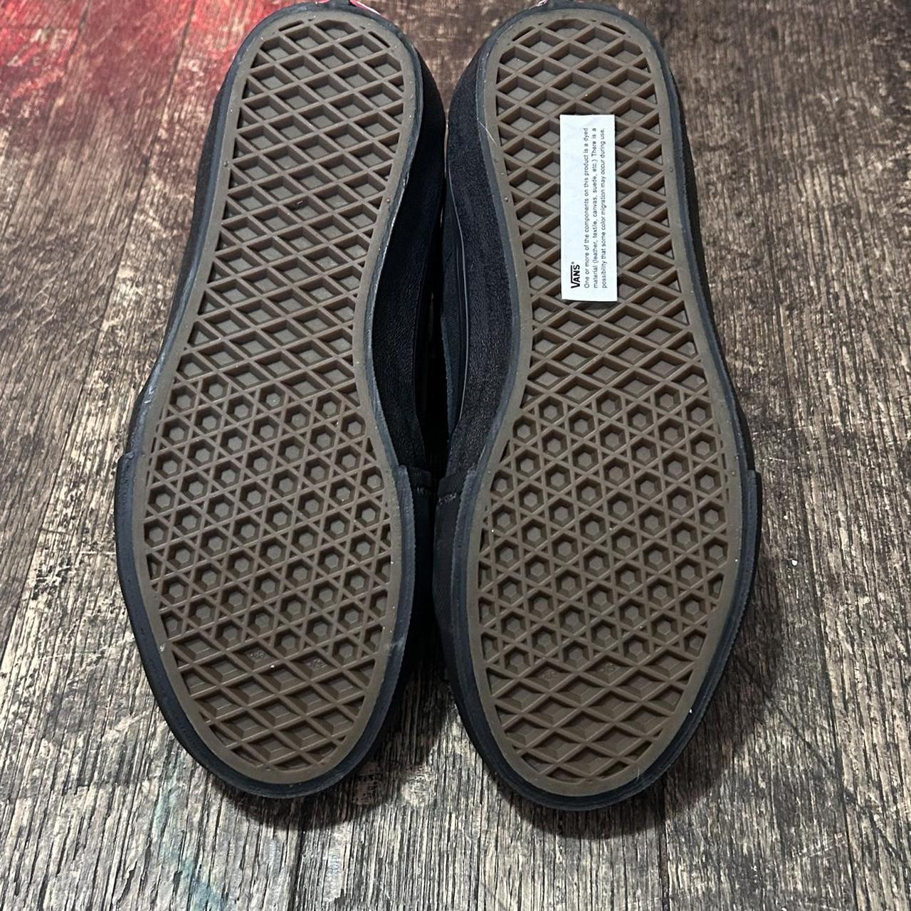 like new all black vans never worn still with box... - Depop