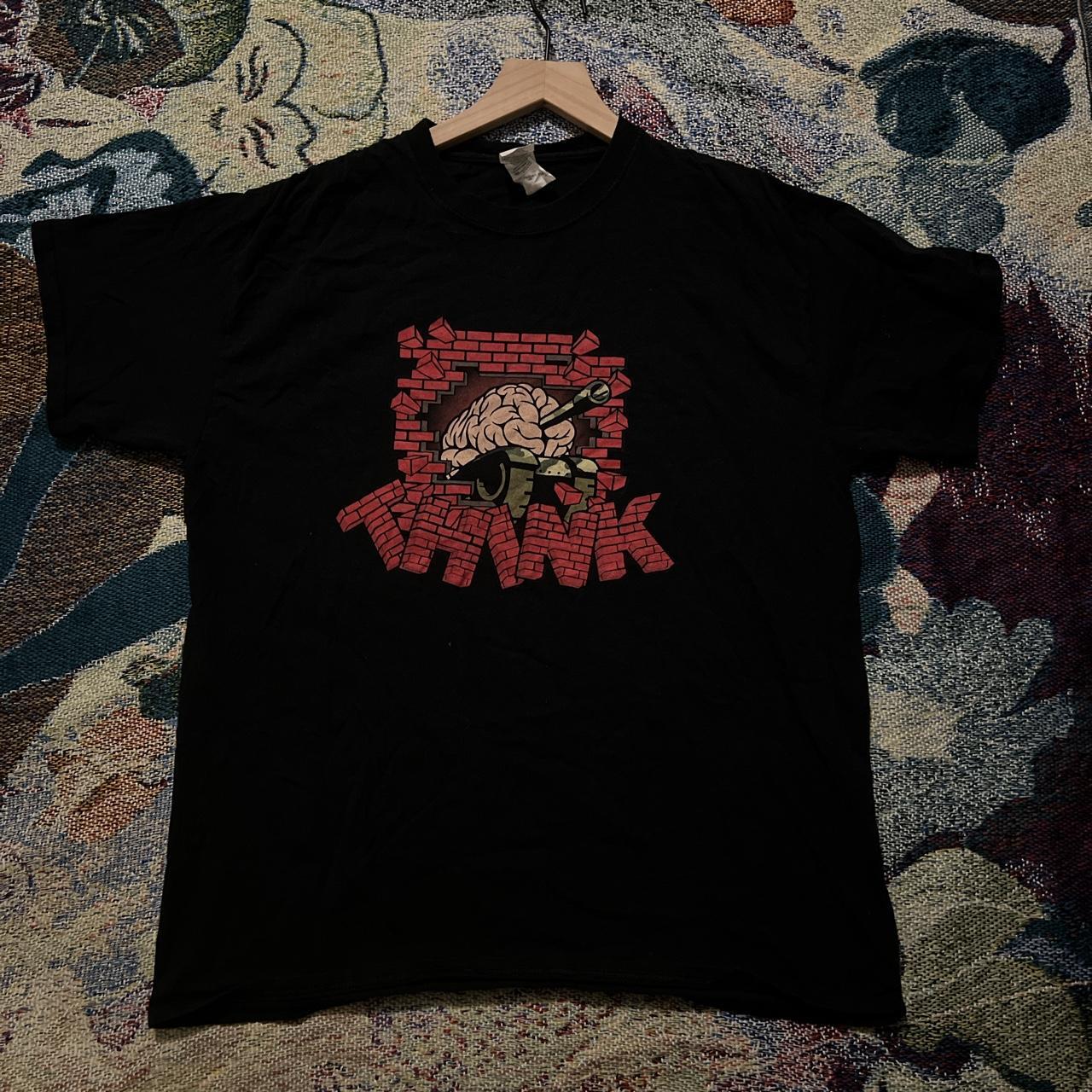 Think Tank Graphic Tee vintage tee with a nice... - Depop