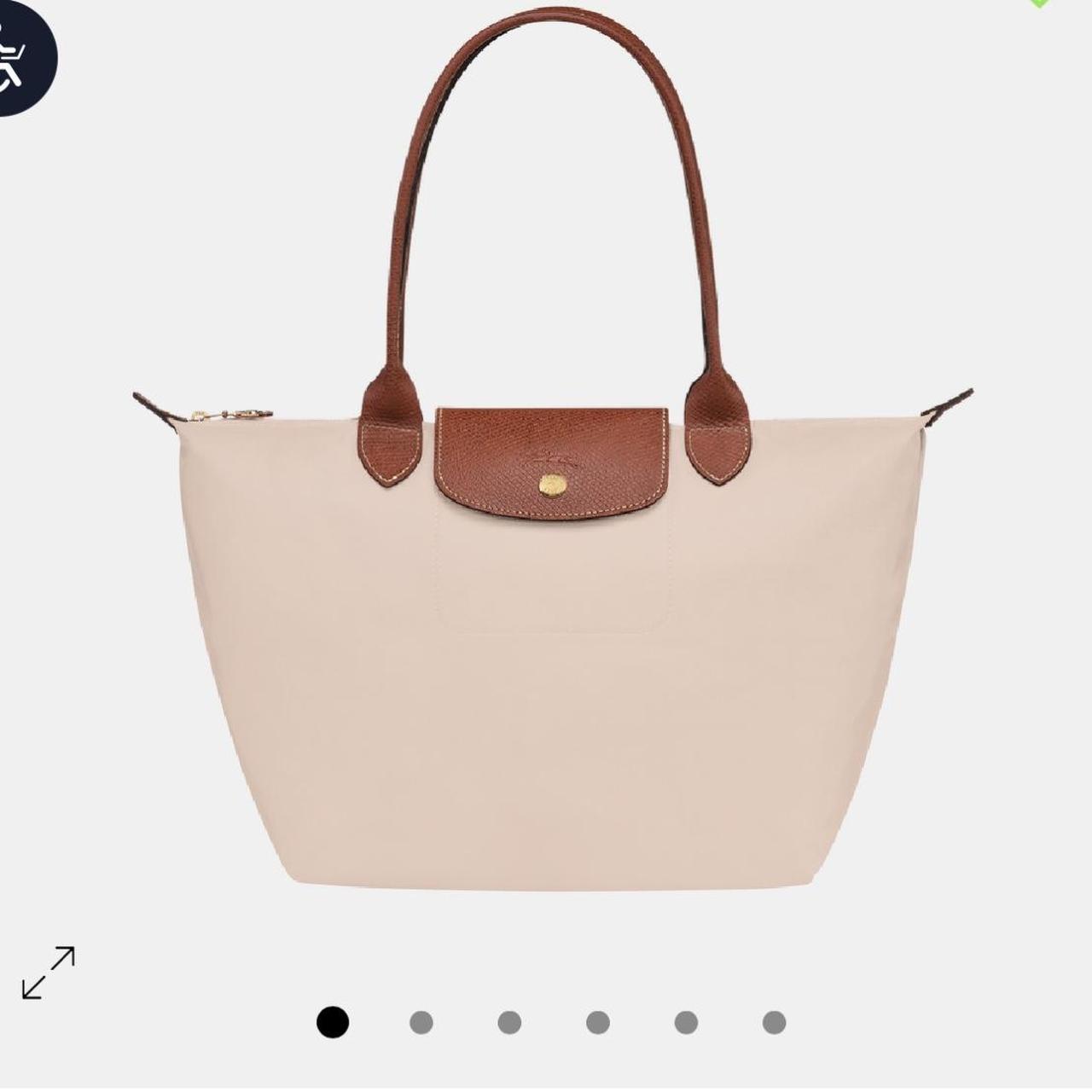 Longchamp le pilage beige medium bag🤍 Same day... - Depop