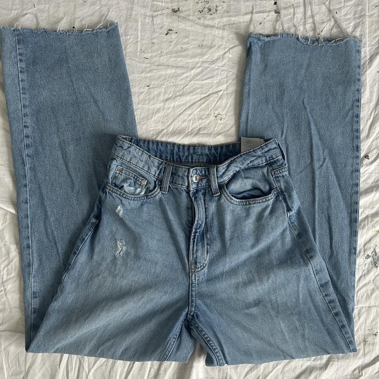 High waisted denim pants🦋 Size: 4 Condition: perfect... - Depop