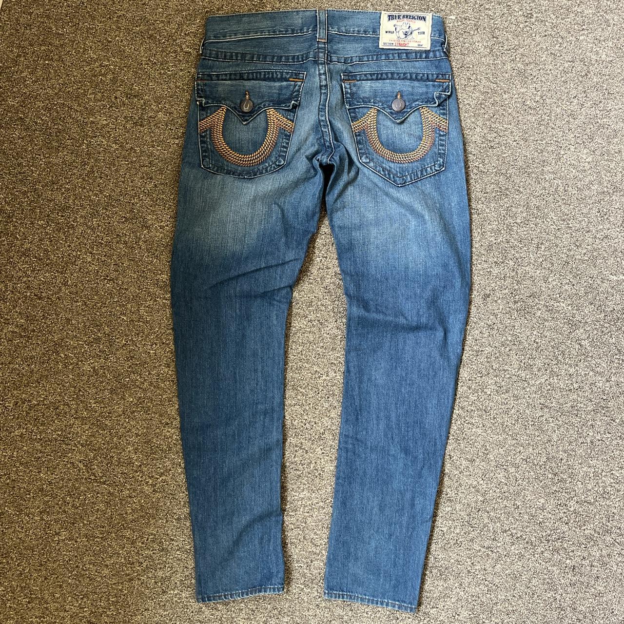 Vintage men’s true religion straight leg jeans... - Depop