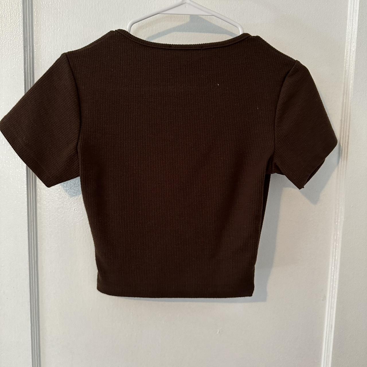 Primark Women's Brown Crop-top | Depop
